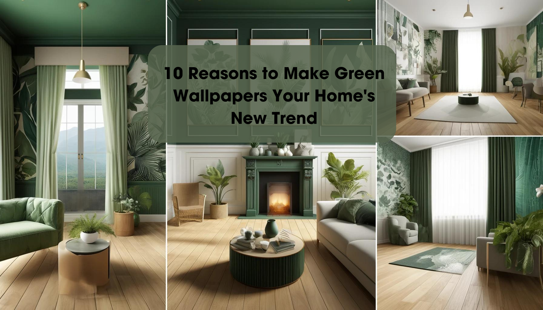 10 Reasons to Make Green Wallpapers Your Home's New Trend – Nobletts ...