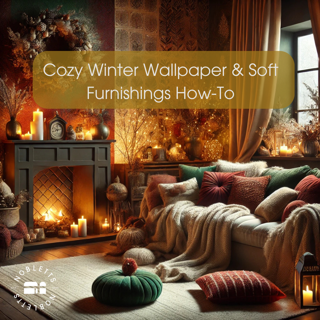 Cozy Winter Wallpaper & Soft Furnishings How-To – Nobletts Wallpaper