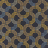 Modern Geo Navy & Gold Wallpaper – Nobletts Wallpaper