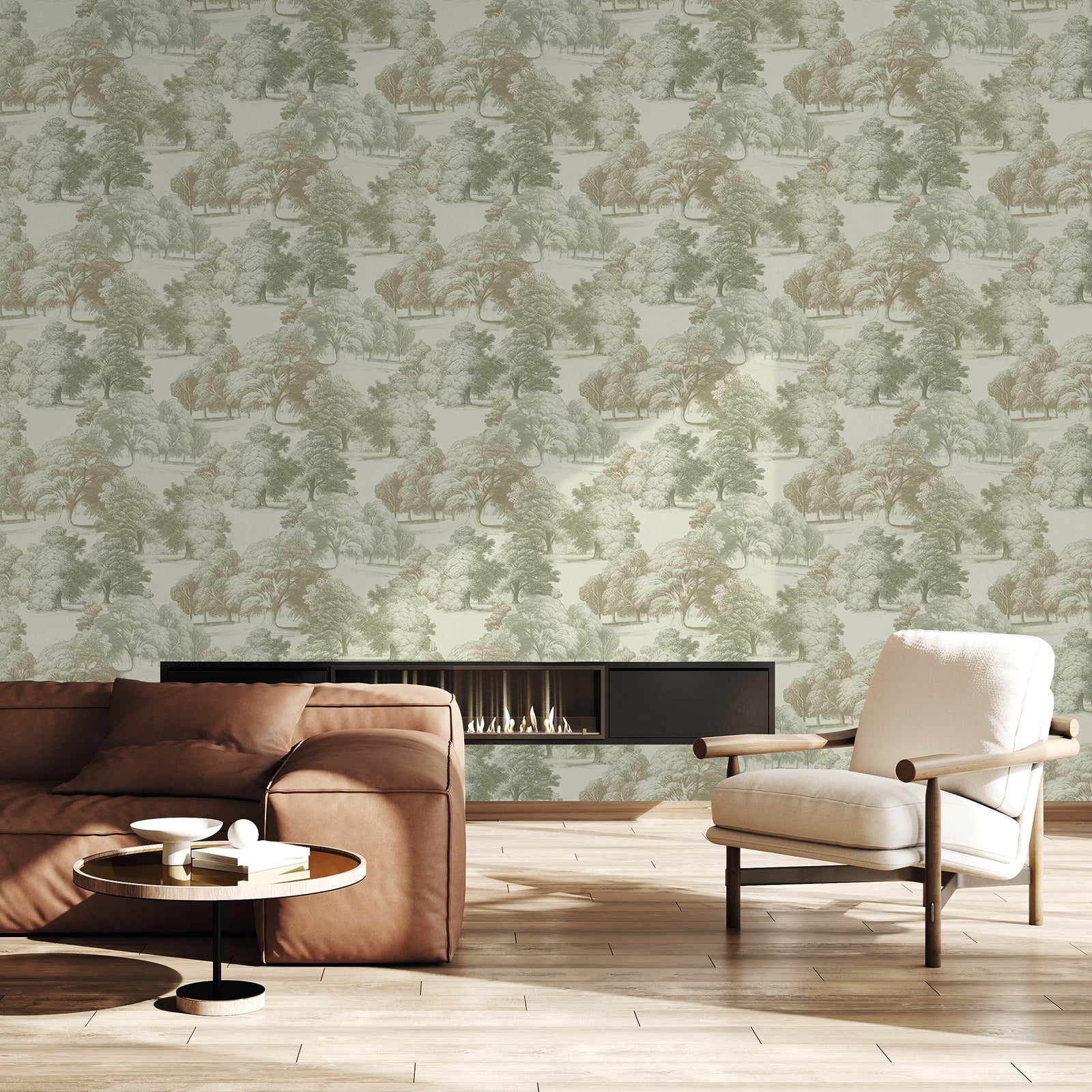 Paul Moneypenny Wallpaper Collection Belvoir Forest Green - Nobletts ...