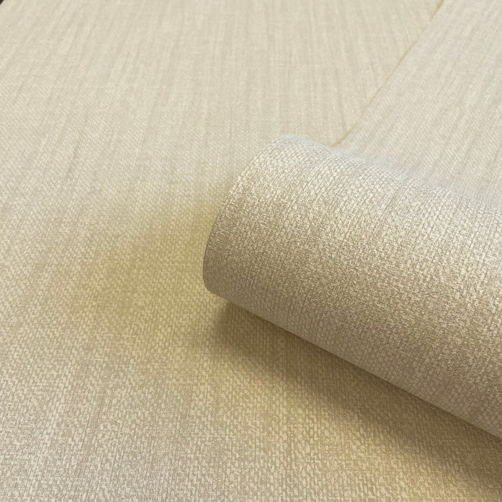 Anya Texture Cream Wallpaper - Plain Hessian Design | 2144 – Nobletts ...