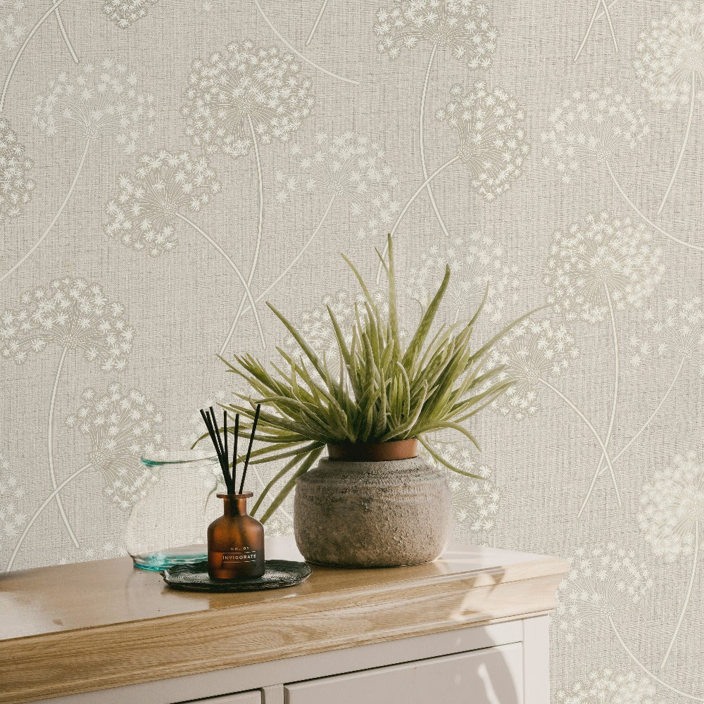 Grace Allium Stone Wallpaper - Fine Decor Wallcoverings - FD43281 ...